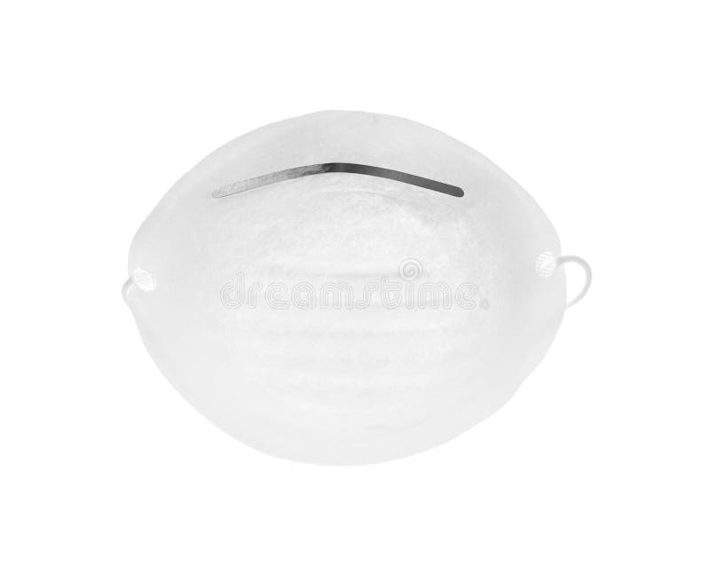 Respirator Mask on White Background. Safety Stock Photo - Image of ...