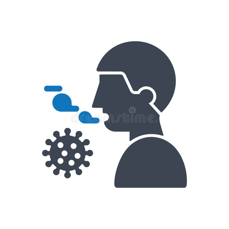 Respiratory Droplet Transmission Icon Stock Vector - Illustration of ...