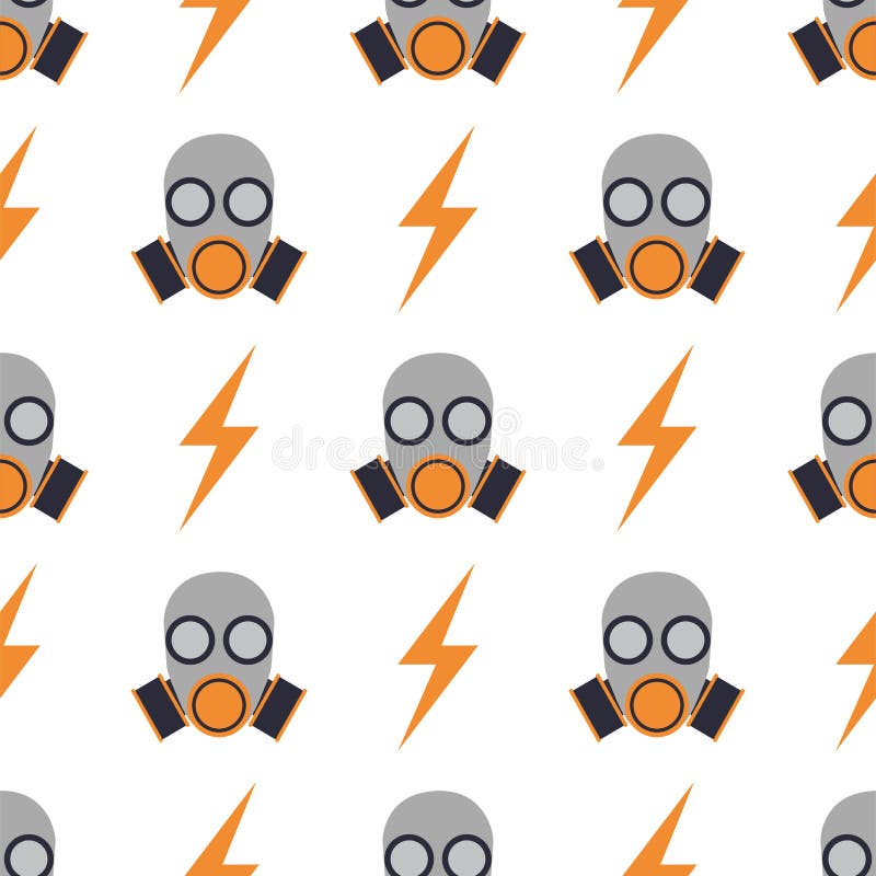 Respiratory Protection Mask Seamless Pattern Background Vector ...