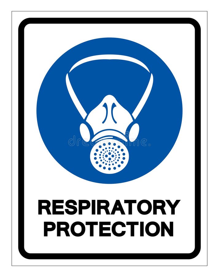 Respiratory Protection Symbol Sign, Vector Illustration, Isolate on ...