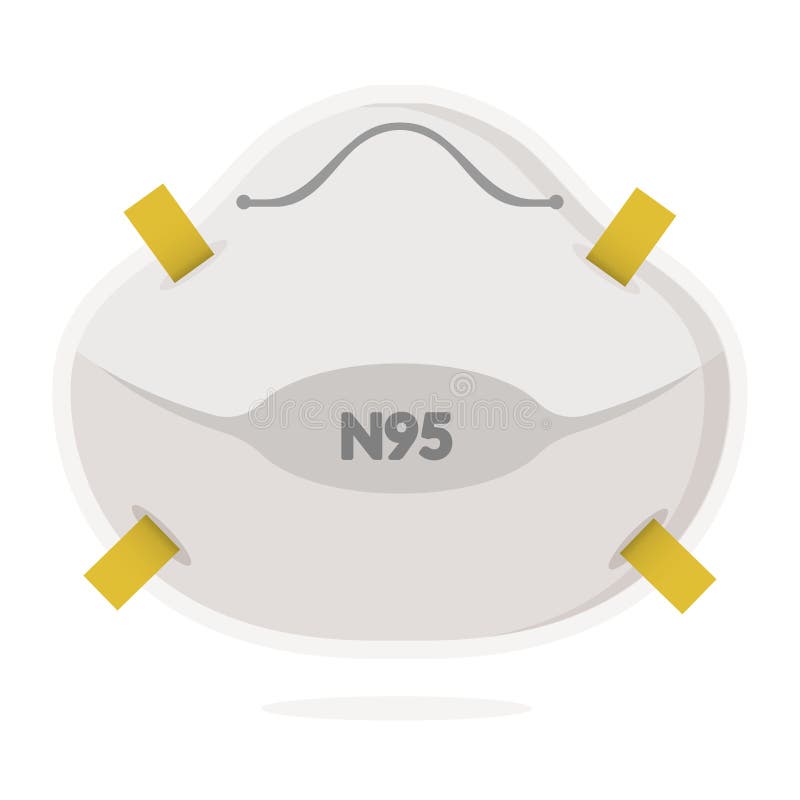 Respiratory Protective Mask - KN95 - Icon Stock Vector - Illustration ...