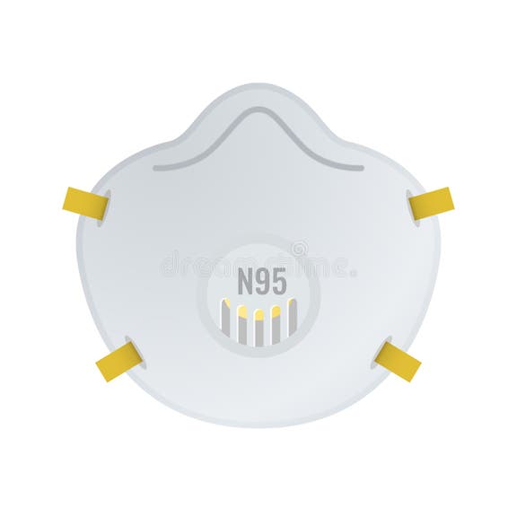 Respiratory Protective Mask - N95 - Icon Stock Vector - Illustration of ...