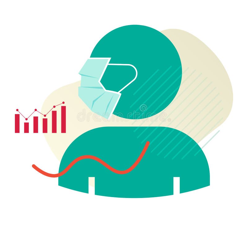 Respiratory Protective Mask - Virus Infection Rate - Icon Stock ...