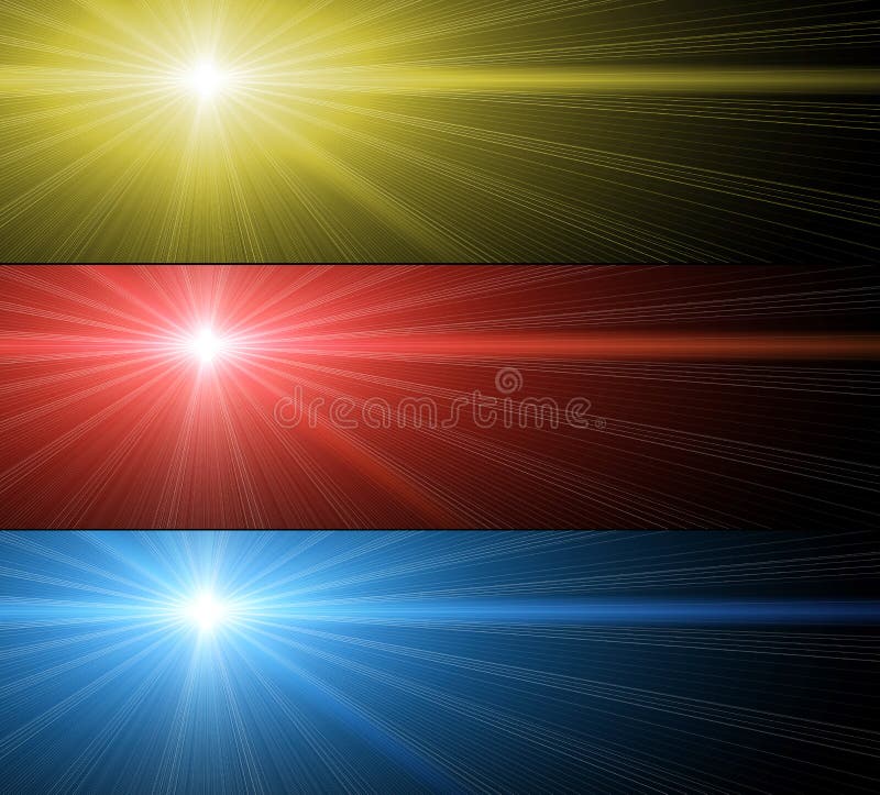 Resplandor De La Estrella Del Color Stock de ilustración - Ilustración ...