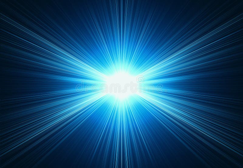 Resplandor solar azul stock de ilustración. Ilustración de ...
