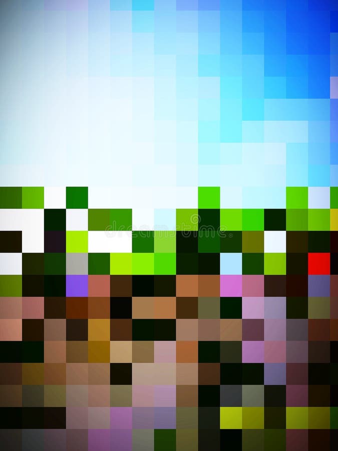 A Resplendent Illustration of Digital Pattern of Squares and Rectangles ...