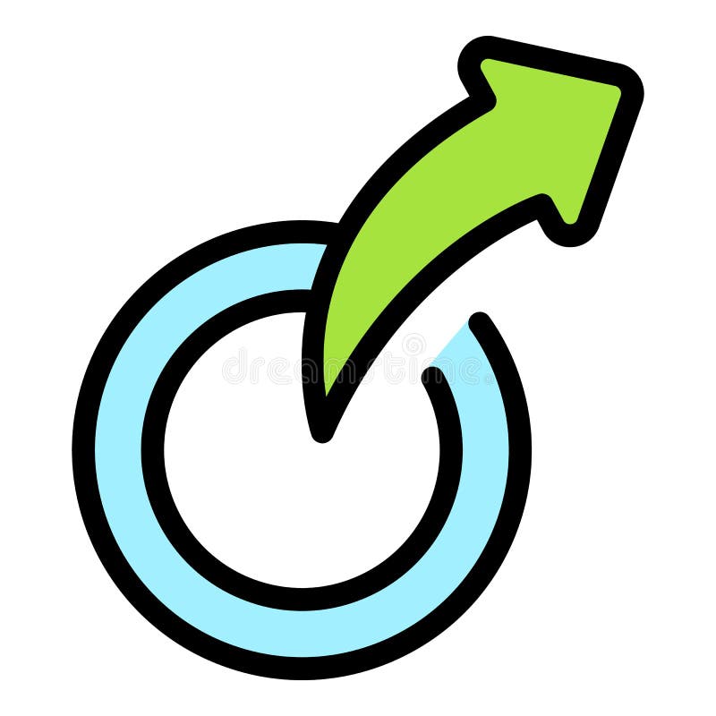 Respond Button Icon Color Outline Vector Stock Vector - Illustration of ...