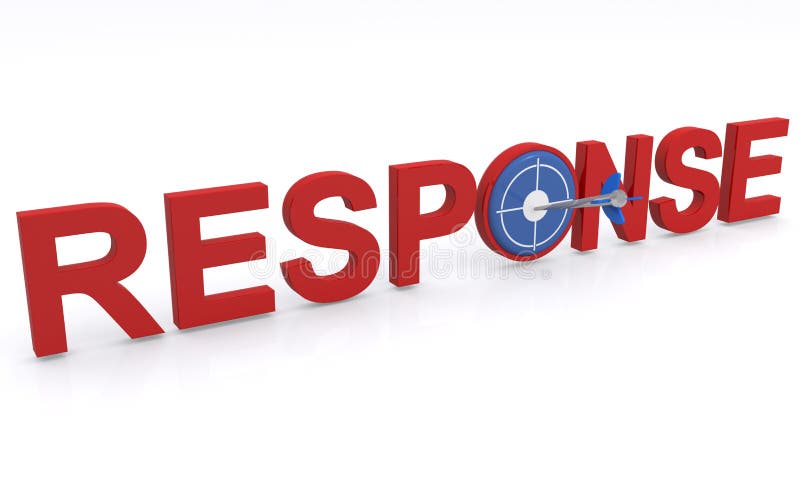 Response concept stock illustration. Illustration of dart - 103520319