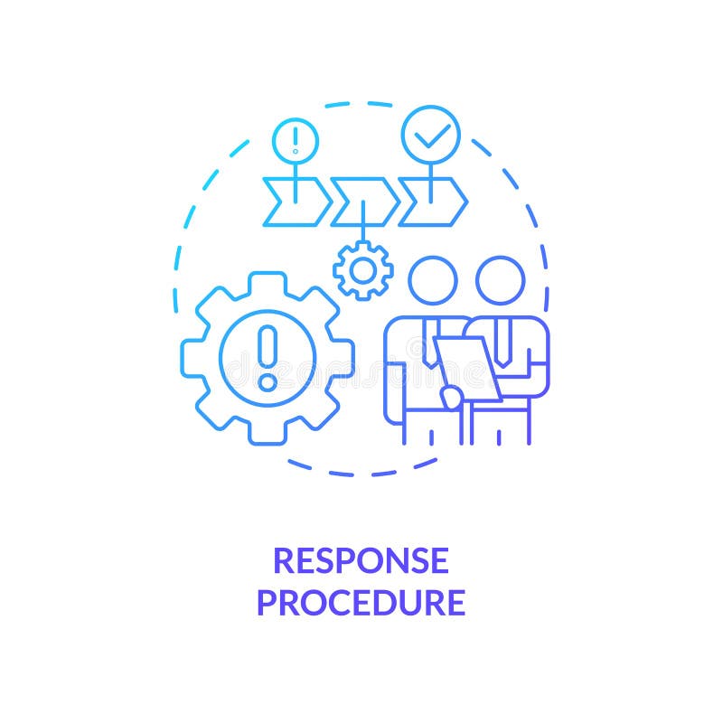 Response Procedure Concept Icon Stock Vector - Illustration of response ...