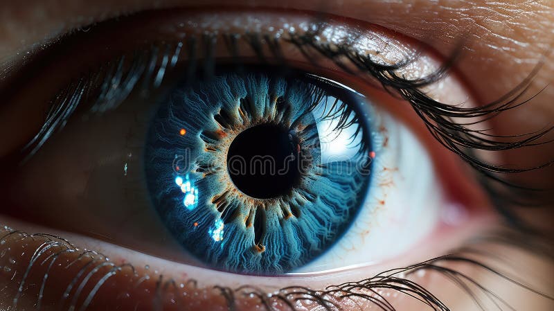 Response Pupillary Light Reflex Stock Illustration - Illustration of ...