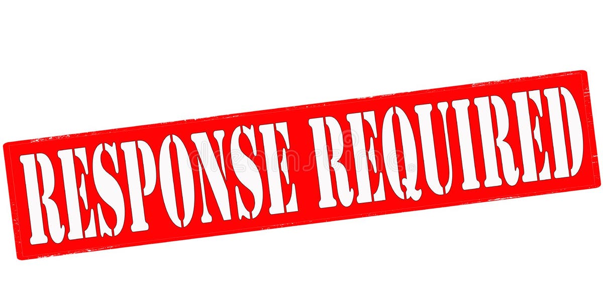 Response Required Stock Illustrations – 113 Response Required Stock ...