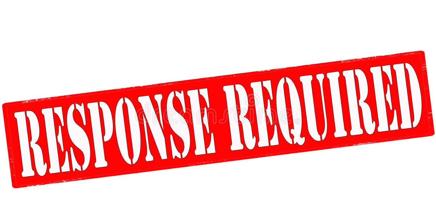 Response Required Stock Illustrations – 113 Response Required Stock ...