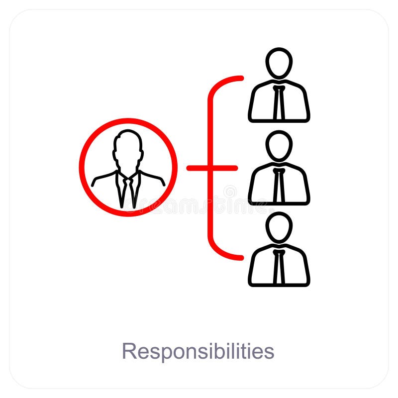 Responsibilities stock illustration. Illustration of black - 338777933