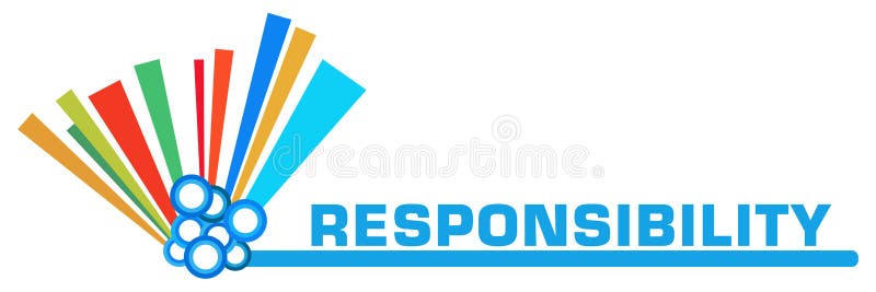 Responsibility Colorful Floral Horizontal Stock Illustration ...