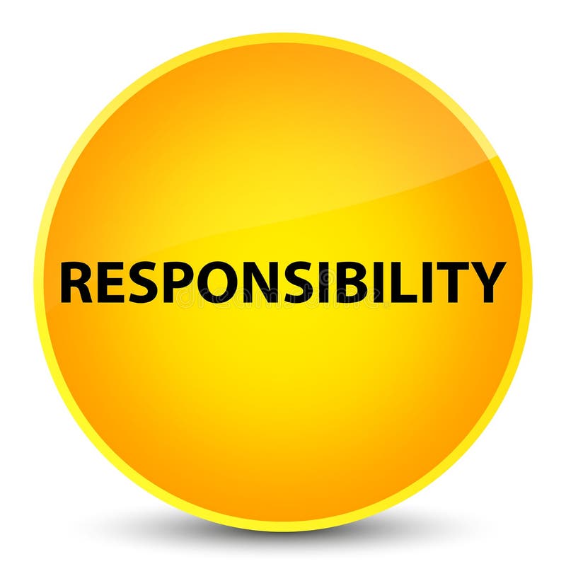 Responsibility Elegant Blue Diamond Button Stock Illustration ...