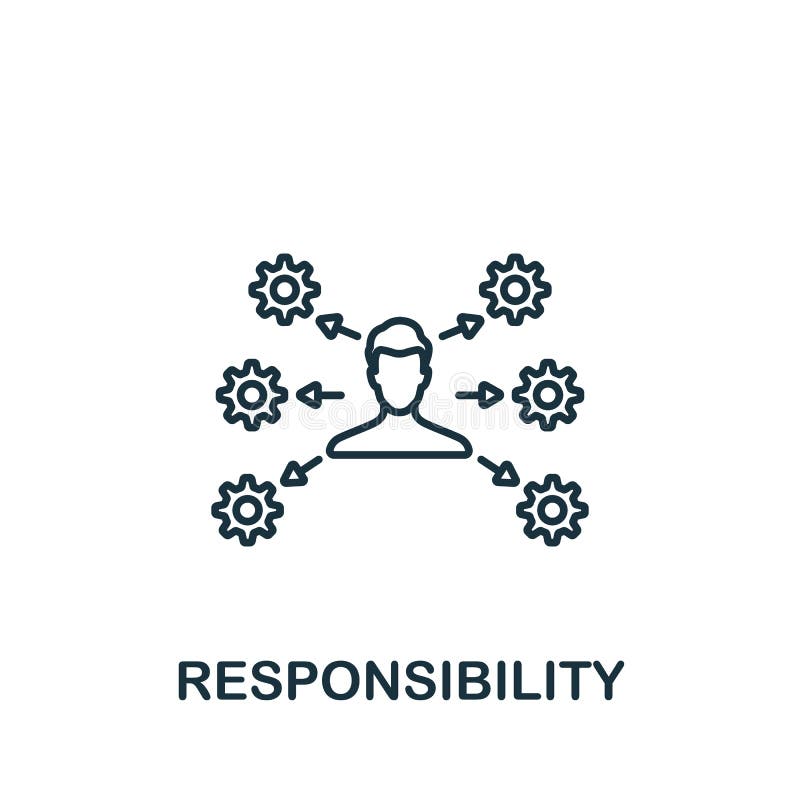 Responsibility Icon. Line Simple Personality Icon for Templates, Web ...