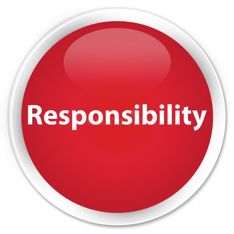 Responsibility Premium Purple Round Button Stock Illustration ...