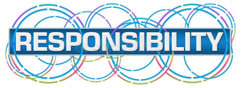 Responsibility Colorful Random Rings Horizontal Stock Illustration ...