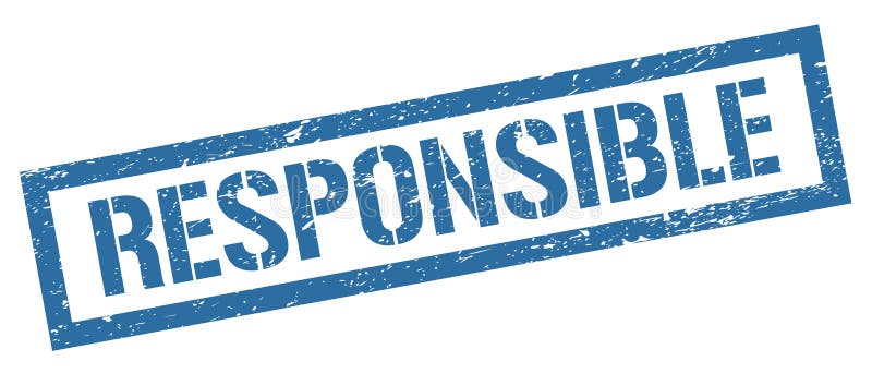 Responsible Red Stamp Text Stock Illustration Illustration Of Immoral