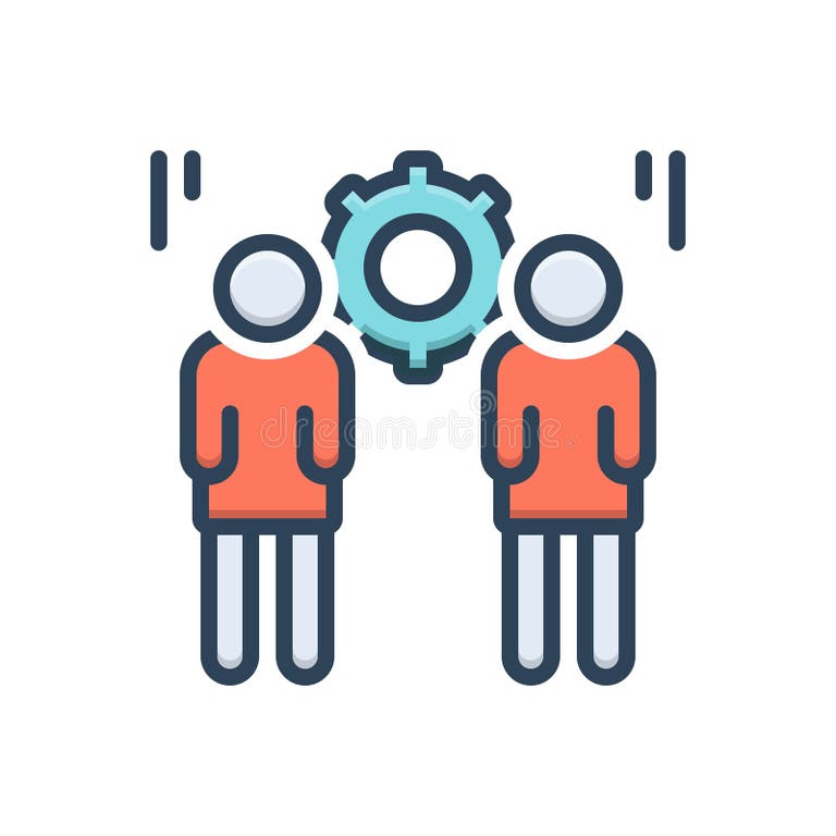 Color Illustration Icon for Responsible, Colleague and Corporate Stock ...