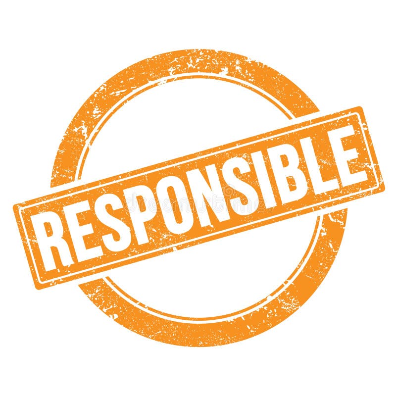 Responsible Red Stamp Text Stock Illustration Illustration Of Immoral