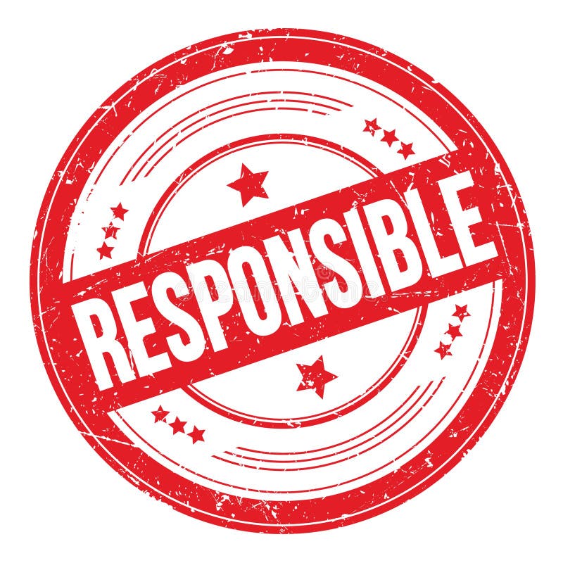 Responsible Red Stamp Text Stock Illustration Illustration Of Immoral