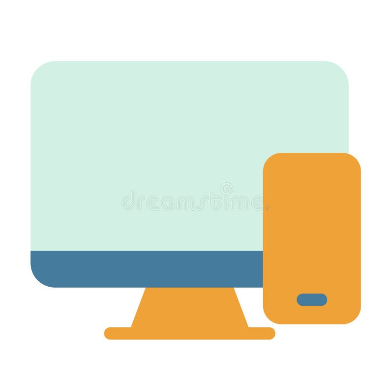 Responsive Adaptive Mobile Desktop Single Isolated Icon with Flat Style ...