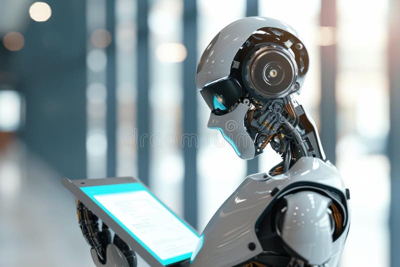 Responsive Ai Chatbot Robot Assistant. Generate Ai Stock Photo - Image ...