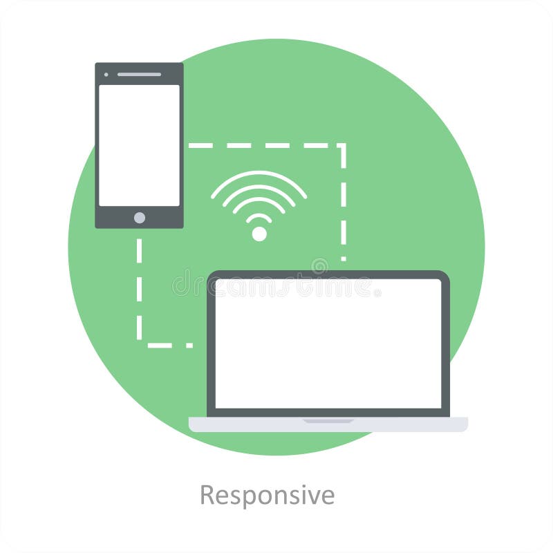 Responsive stock vector. Illustration of vector, design - 264940217