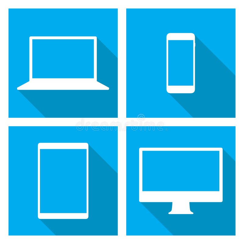 Responsive Cross-Platform Devices Stock Vector - Illustration of ...