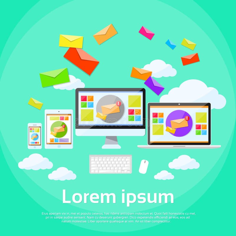 Marketing Email Laptop Envelope Send Business Mail Device Entertainment ...