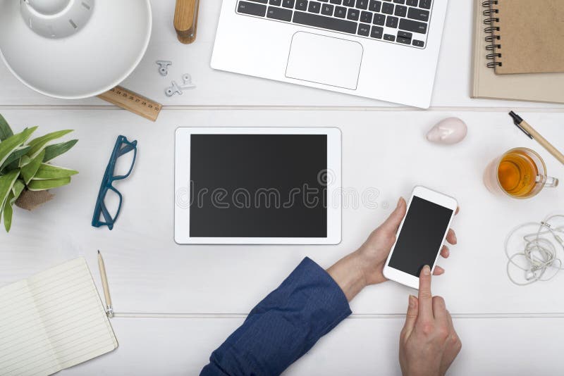 Woman on Smartphone in the Dark Alone Stock Photo - Image of happy ...