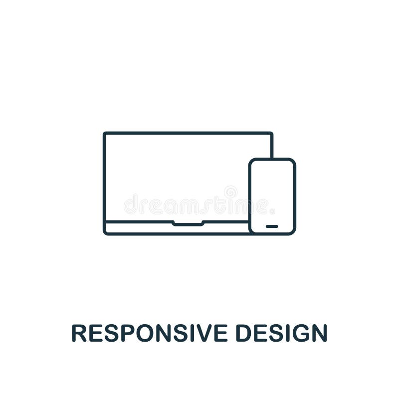 Desktop Pc Icon. Line Style Icon Design. UI. Illustration of Desktop Pc ...