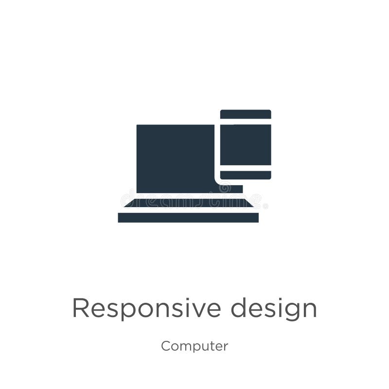 Responsive Design Icon Vector. Trendy Flat Responsive Design Icon from ...