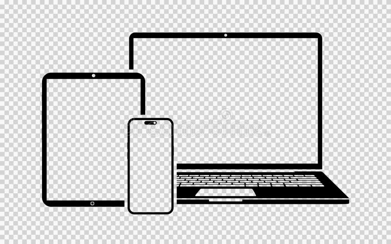 Laptop Tablet Phone Icon Stock Illustrations – 41,612 Laptop Tablet ...