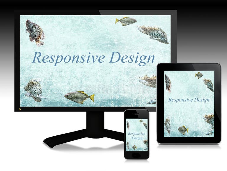 Responsive Design, Scalable Websites Stock Illustration - Illustration ...