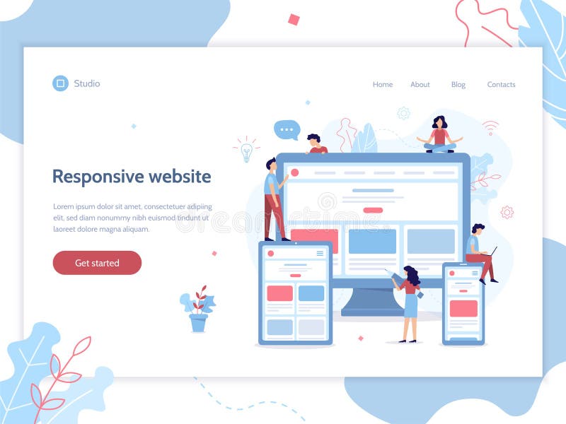 Responsive Design Web Banner Stock Vector - Illustration of develop ...