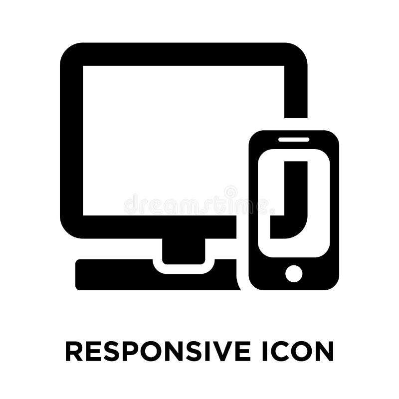 Responsive Digital Devices Icons On Transparent Background Stock Vector ...
