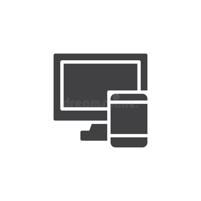 Responsive icon vector stock vector. Illustration of logo - 108819278