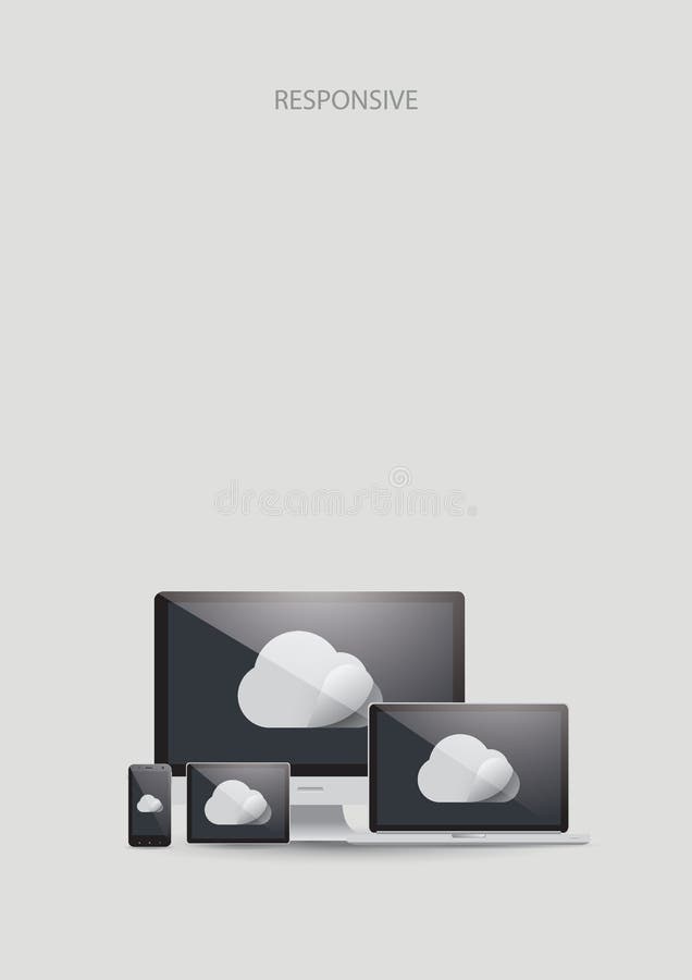Responsive Icon. Vector Illustration Decorative Design Stock Vector ...