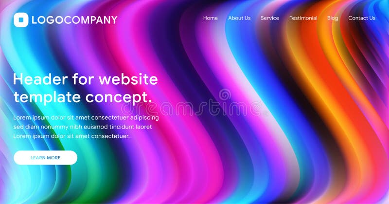 Responsive Landing Page or Web Template Design with 3D Isometric ...