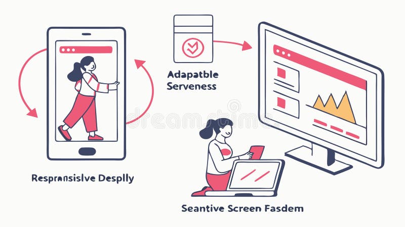 Responsive System Design for User Interface Across Devices, Vector Design Generative AI Stock ...