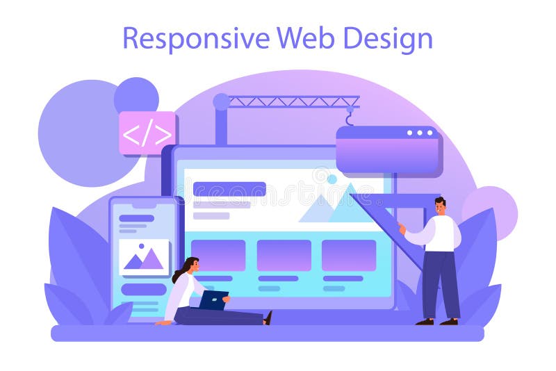 Responsive Web Design Concept. Adaptive Content Presentation Stock ...