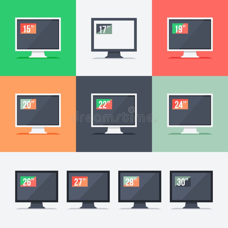 Responsive Web Design on Different Monitors Stock Vector - Illustration ...