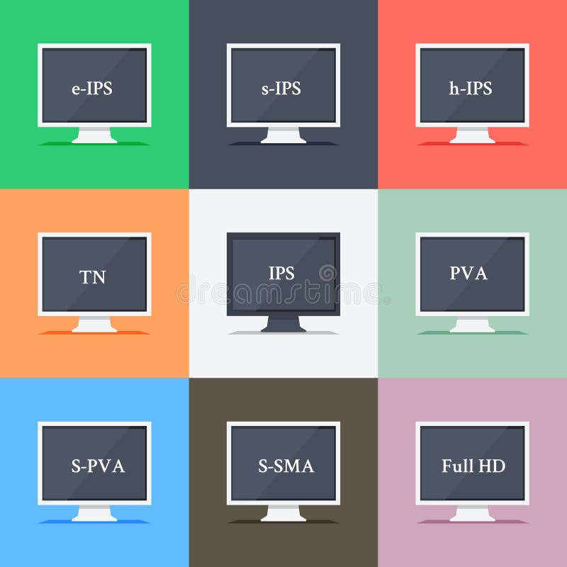 Responsive Web Design on Different Monitors Stock Vector - Illustration ...