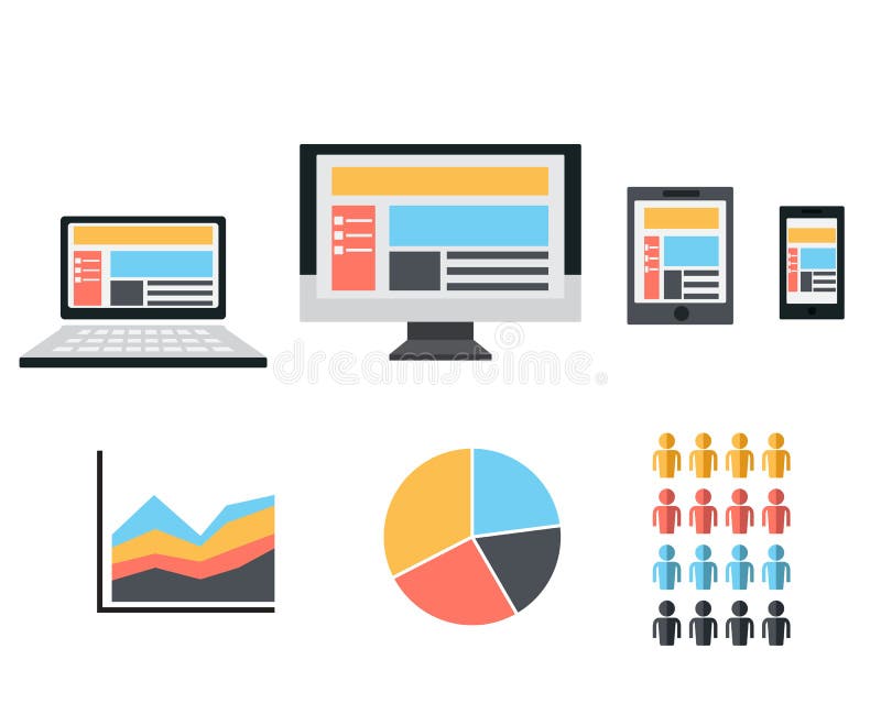 Responsive Web Design stock vector. Illustration of touch - 41648063 Responsive Web Design stock vector. Illustration of touch - 41648063