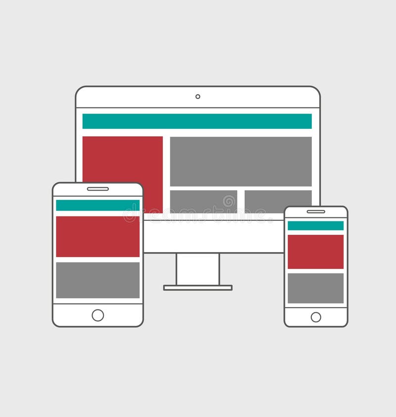 Responsive web design icon stock vector. Illustration of devices - 77050956 Responsive web design icon stock vector. Illustration of devices - 77050956