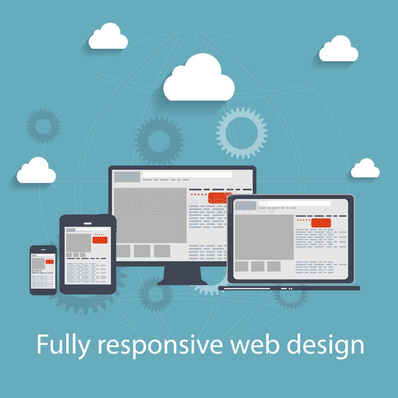 Responsive Web Design Icon. Vector Illustration Stock Vector ...