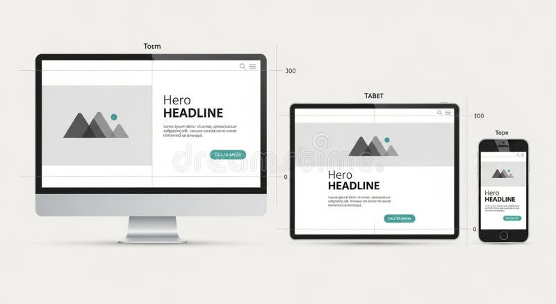 Text Responsive Design Stock Illustrations – 6,573 Text Responsive ...