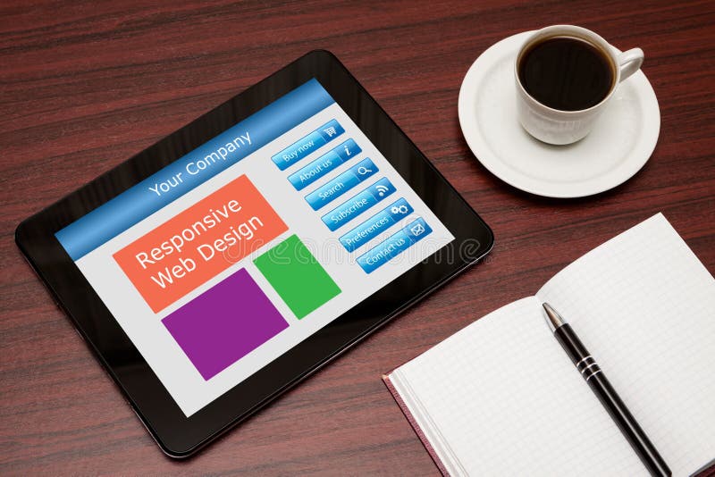 Responsive Web Design on Mobile Phone Stock Photo - Image of display ...